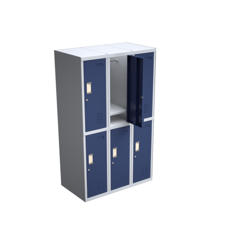 Lockers Metálico Triple de 2 Puertas