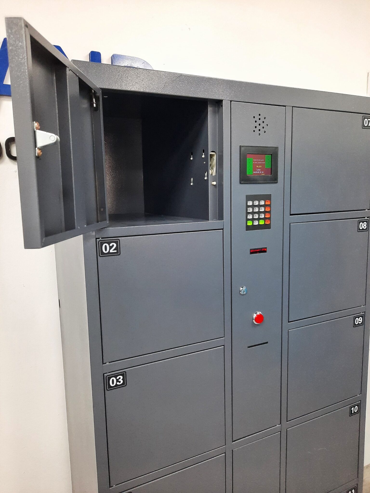 Lockers metálico de 12 puertas, modelo de 6 puertas con cerradura de ...